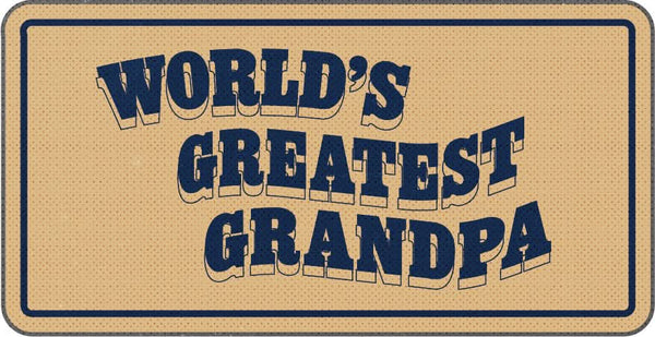 World's Greatest Grandma & Grandpa License Plates – Nashville Metal Art