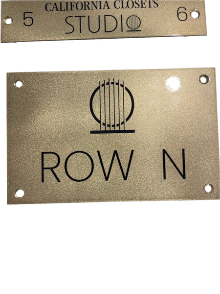 Premium Brass Placards for Elegant Signage – Nashville Metal Art