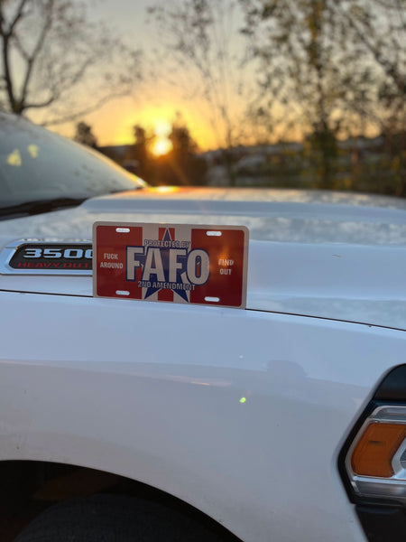 The Original FAFO License Plate - Limited Run – Nashville Metal Art