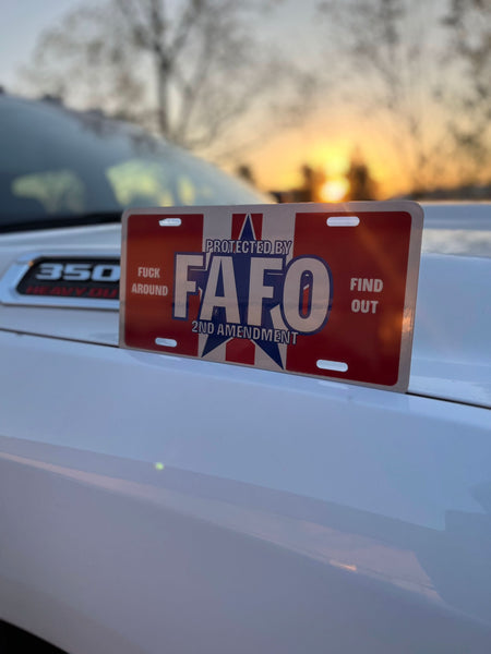 The Original FAFO License Plate - Limited Run – Nashville Metal Art