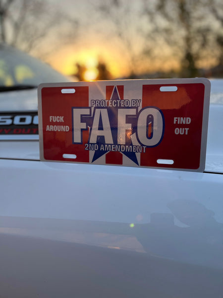 The Original FAFO License Plate - Limited Run – Nashville Metal Art