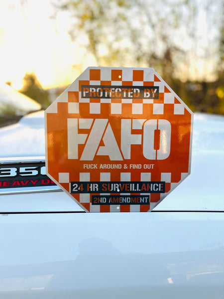 Custom Team FAFO Metal Signs - Unique & Personalized – Nashville Metal Art