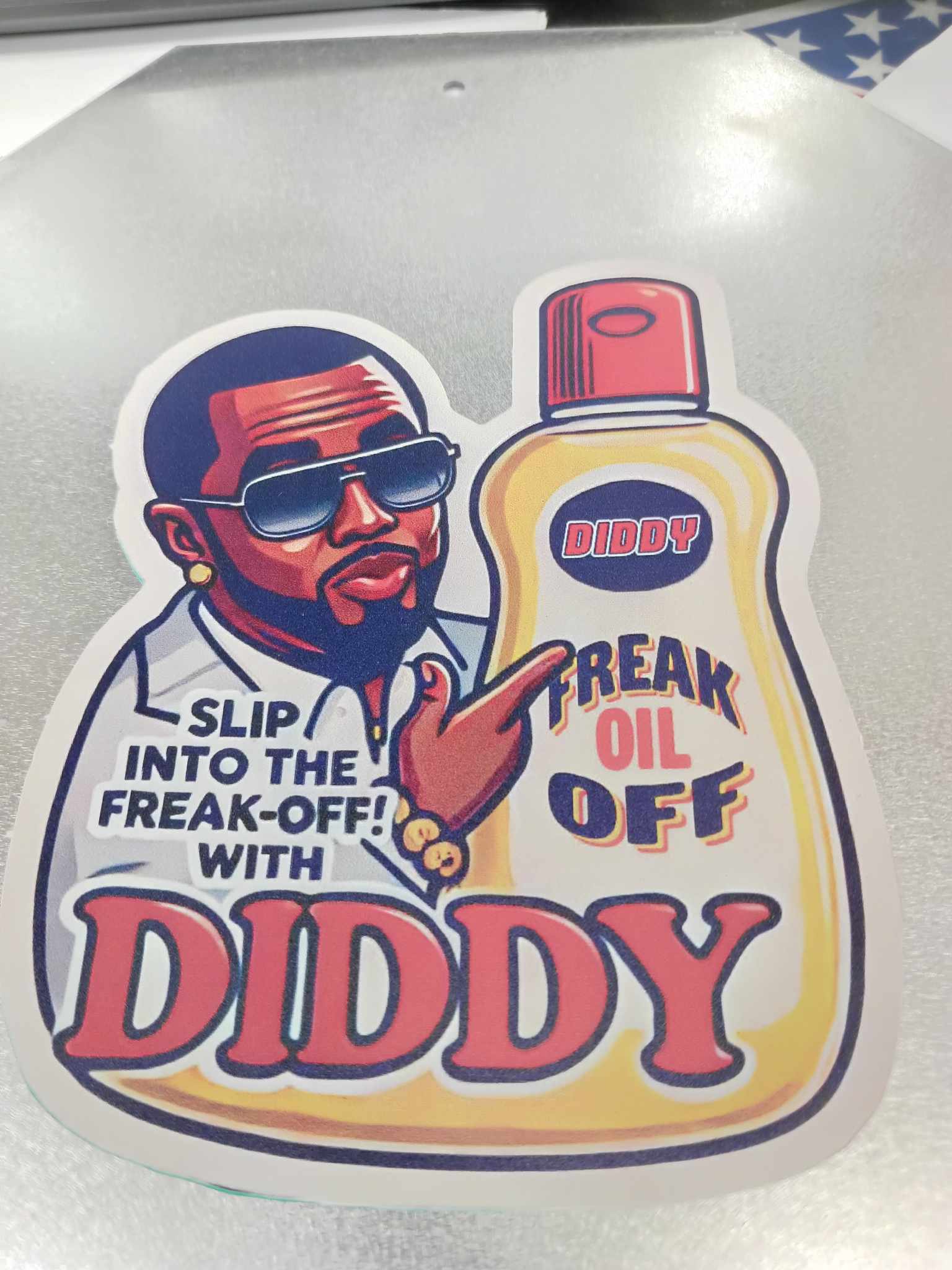 Diddler Sticker - Funny 7" x 7" Vinyl Sticker – Nashville Metal Art