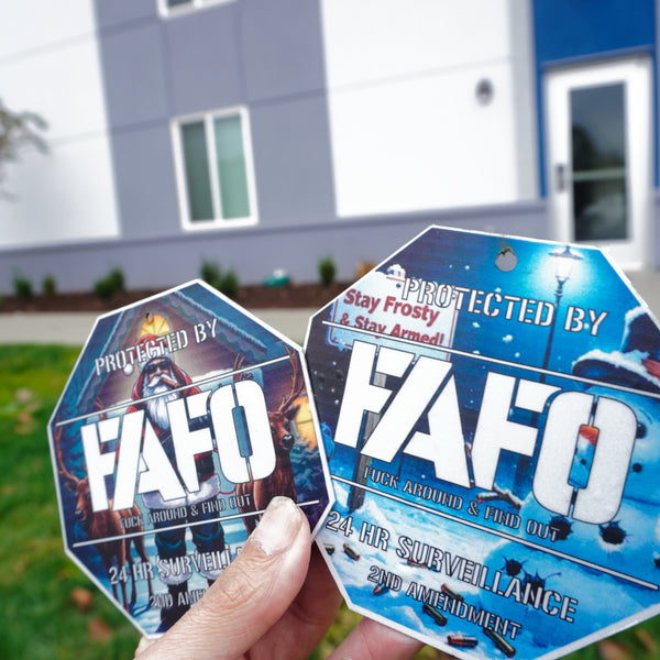 FAFO Holiday Metal Ornament - Unique Christmas Decor – Nashville Metal Art