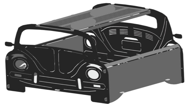 Portable Speed Demon BBQ Grill – Heavy-Duty & Compact – Nashville Metal Art