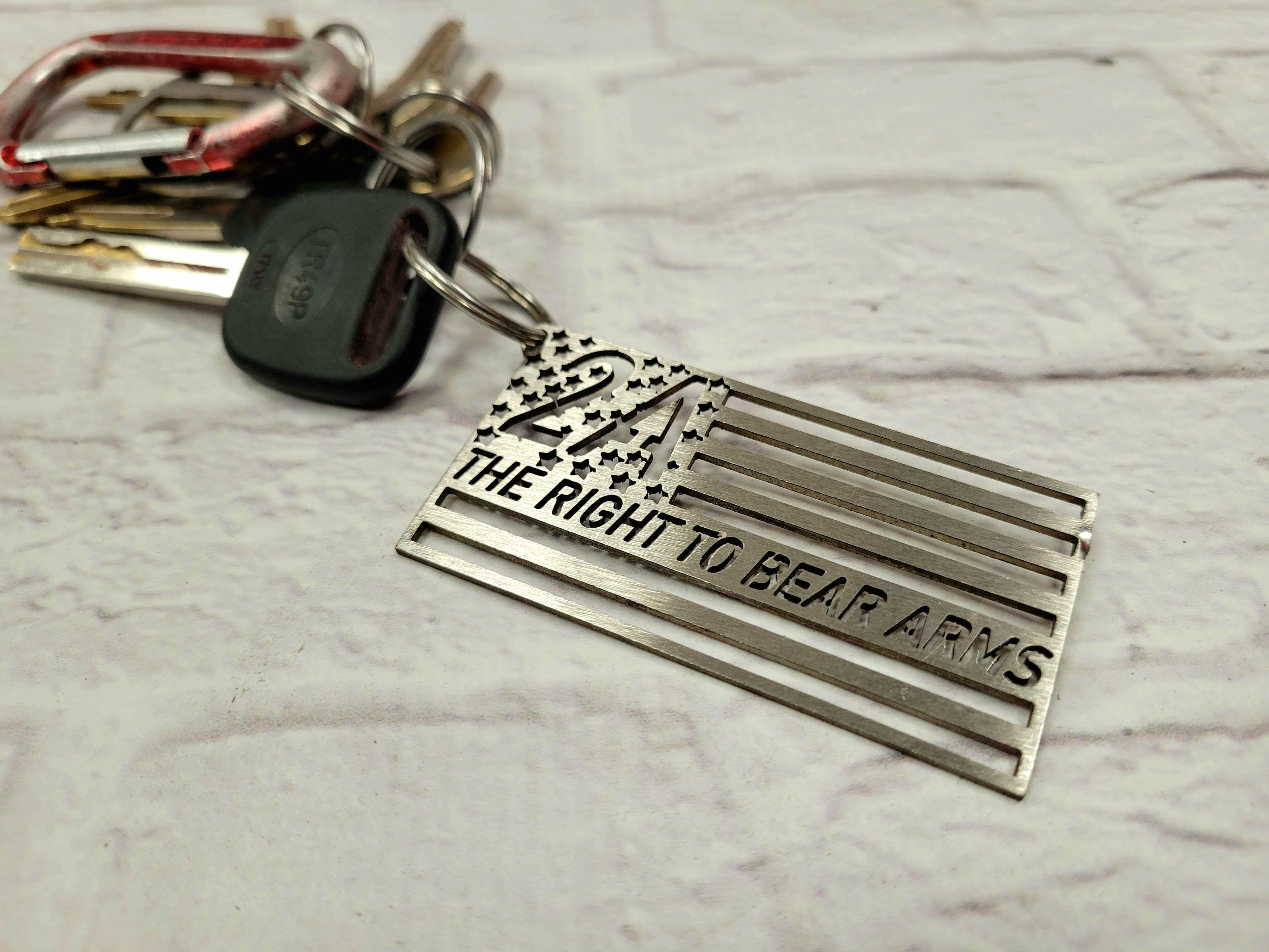 2nd Amendment Keychain – Nashville Metal Art