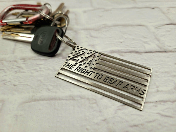 2nd Amendment Keychain – Nashville Metal Art