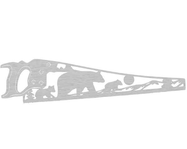 Bear Saw Blade - Made In U.S.A - Metal Art – Nashville Metal Art