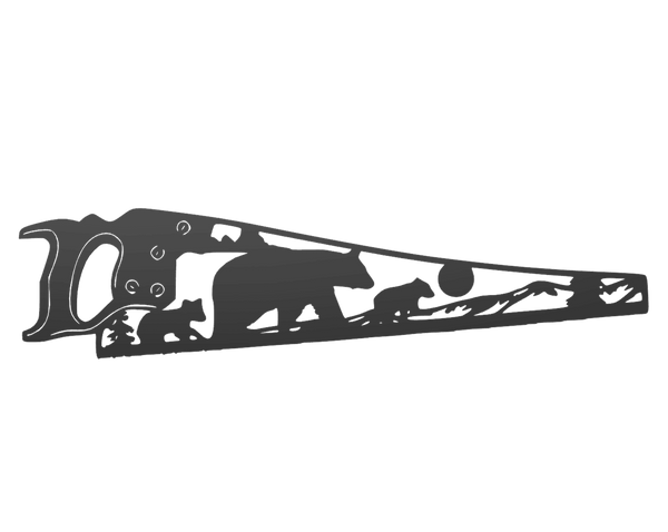 Bear Saw Blade - Made In U.S.A - Metal Art – Nashville Metal Art