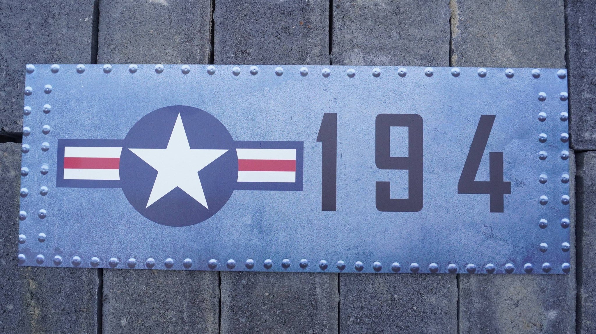 Military Aircraft Address Sign – Nashville Metal Art