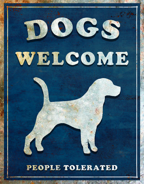 Handcrafted Dogs Welcome Sign - Made in Nashville – Nashville Metal Art