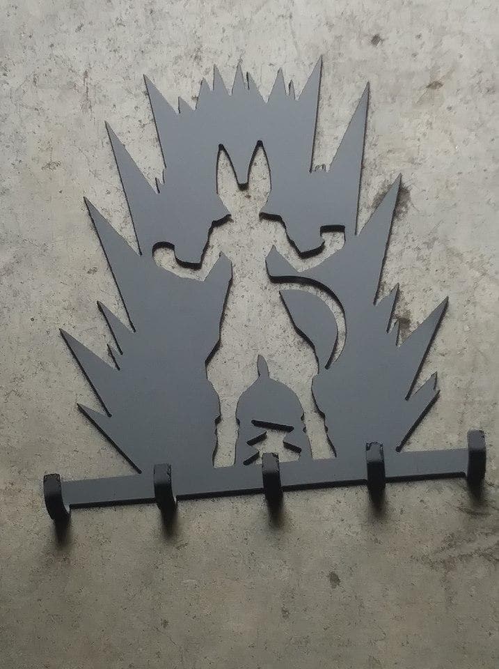 Wall Mounted Metal Anime Key Holder