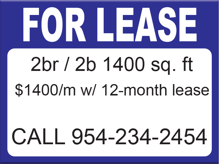 Custom For Lease Sign - Lightweight & Durable – Nashville Metal Art