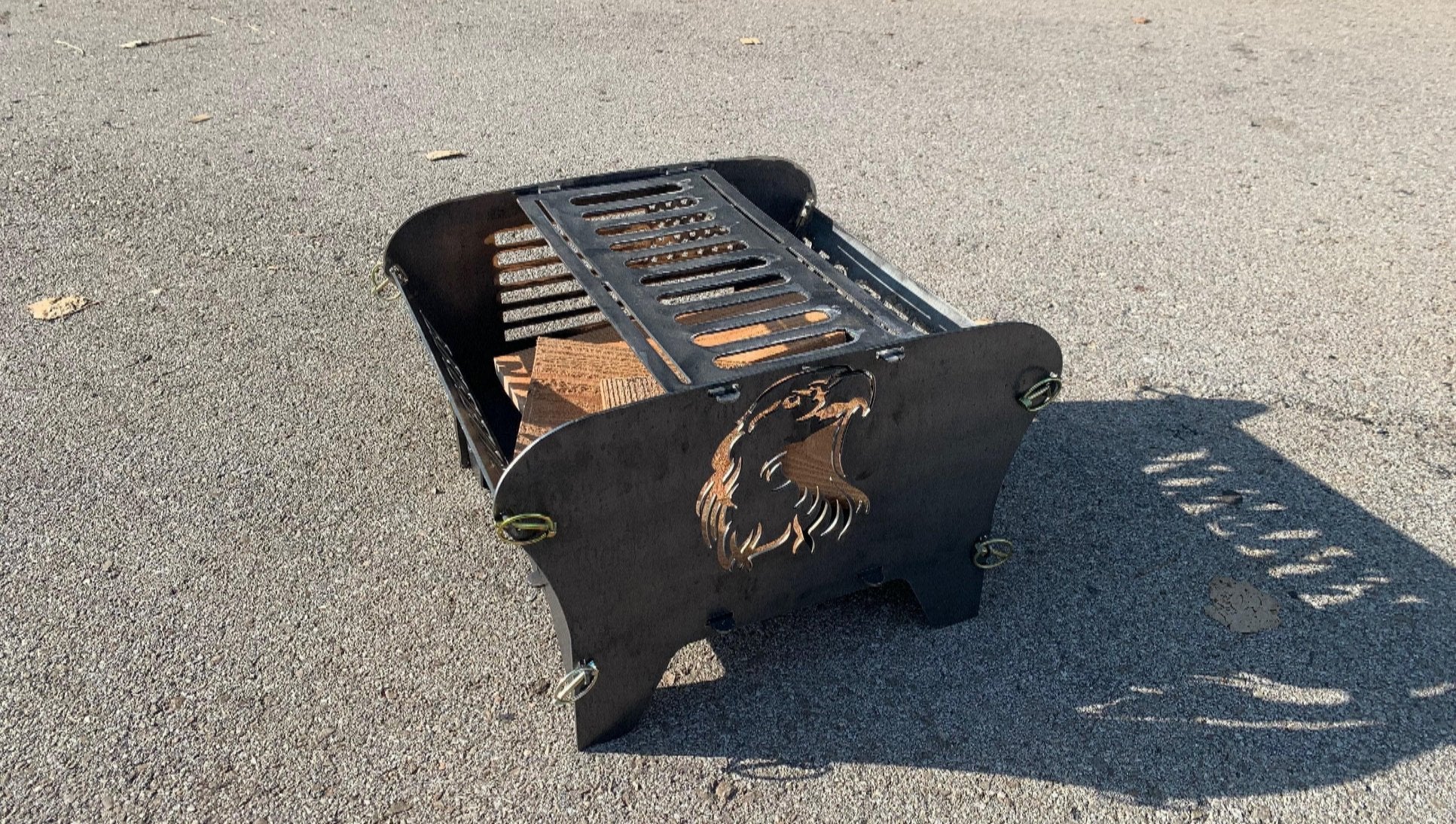 The Freedom Fire Pit / BBQ Grill: "Patriotic Freedom Fire Pit & BBQ Gr ...