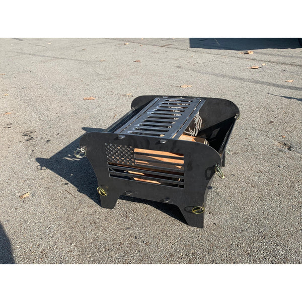 The Freedom Fire Pit / BBQ Grill: "Patriotic Freedom Fire Pit & BBQ Gr ...