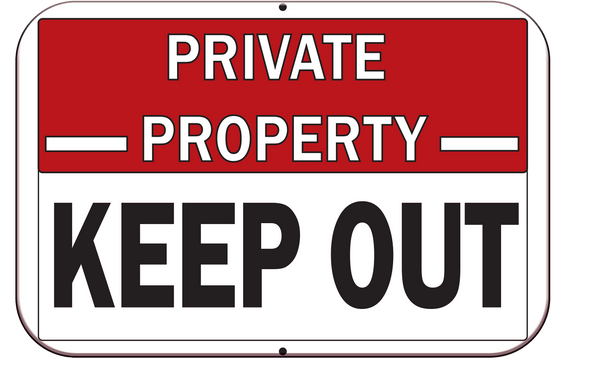 Keep Out Signs Collection for Safety Awareness – Nashville Metal Art