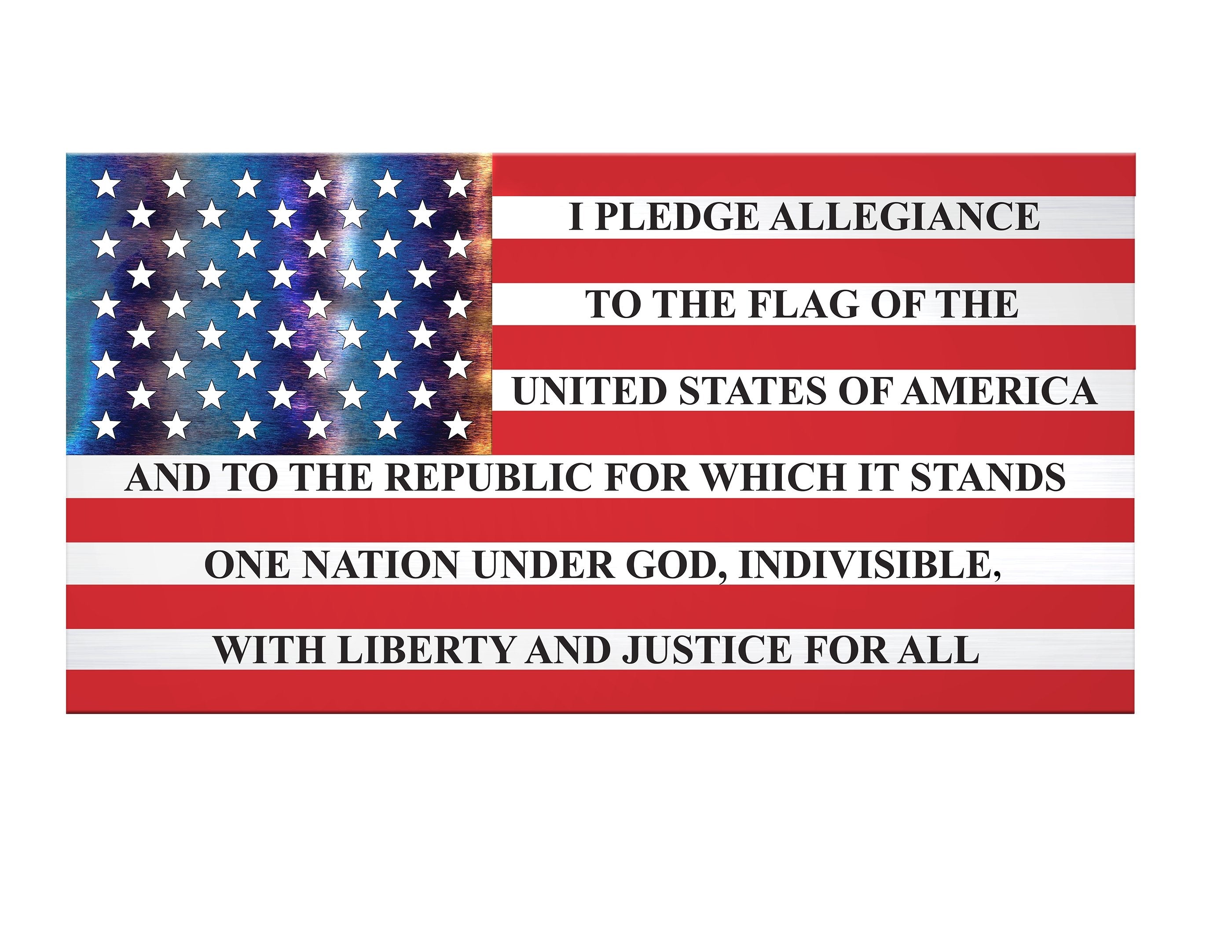 Pledge Of Allegiance American Flag – Nashville Metal Art