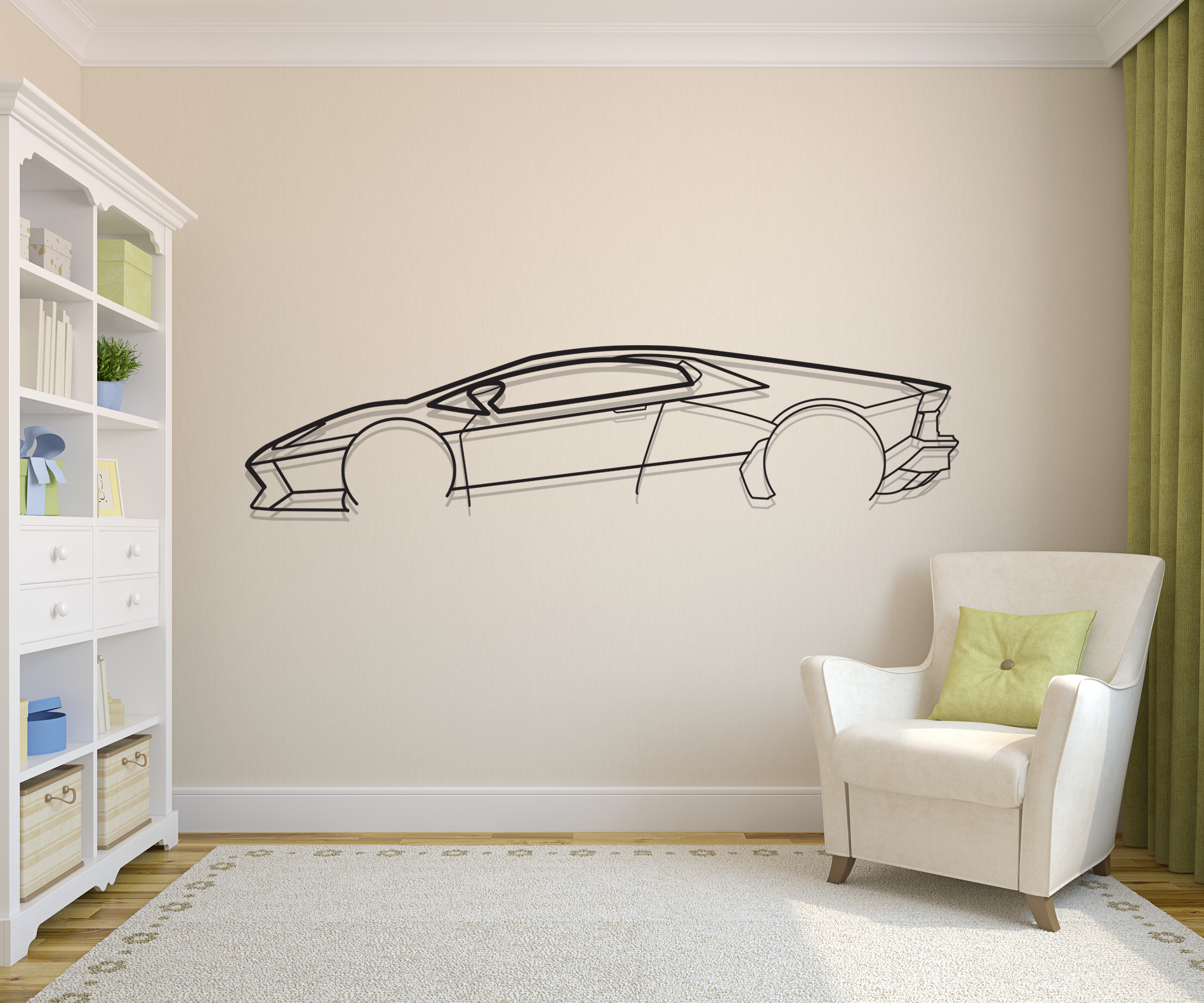 Aventador LP700 Car Silhouette Metal Art – Nashville Metal Art