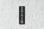 12" x 4" Vertical Address Sign – Sleek, Durable, and Easily Visible