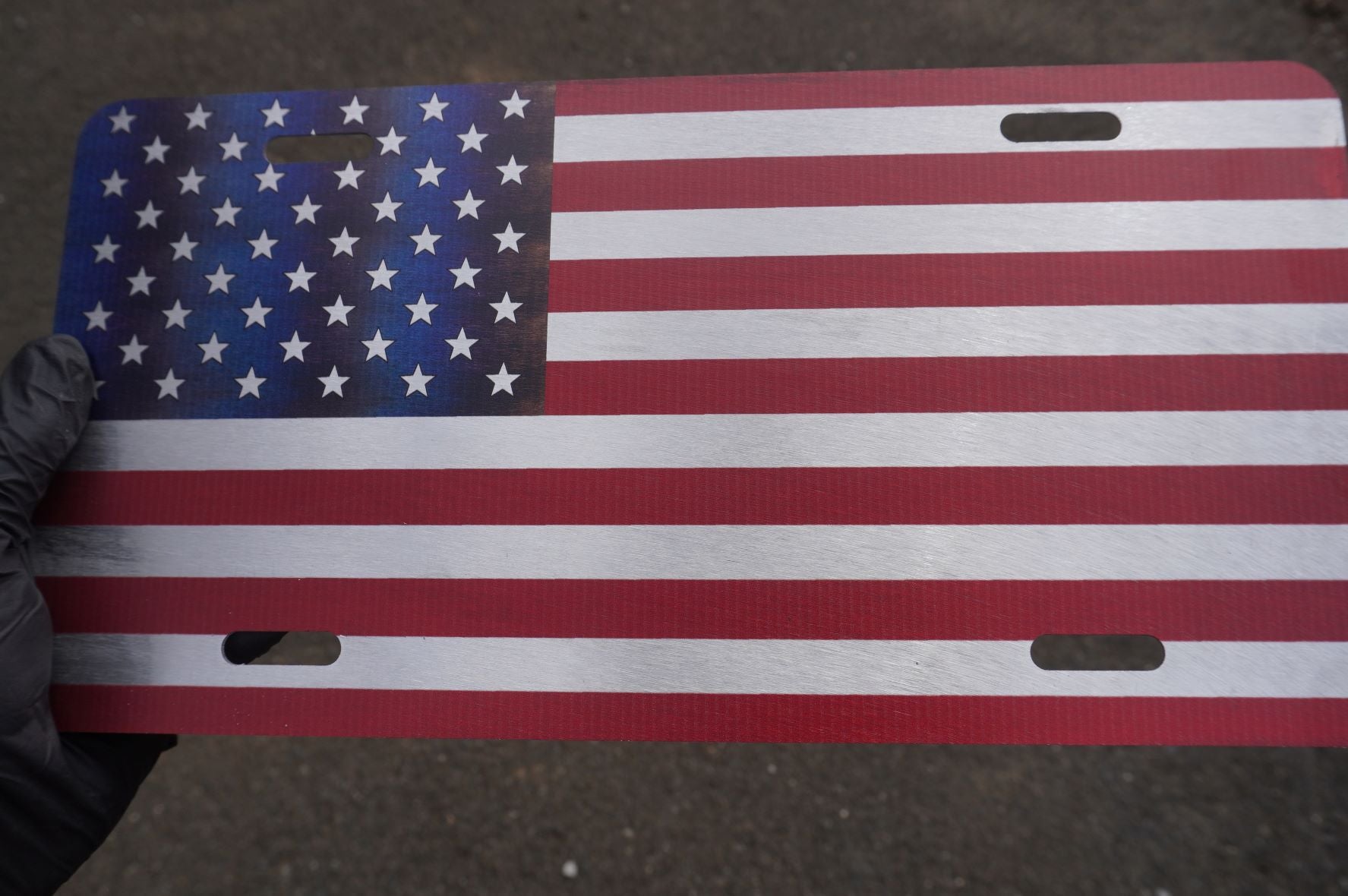 American Flag License Plate - Buy 1 Get 1 Free! – Nashville Metal Art