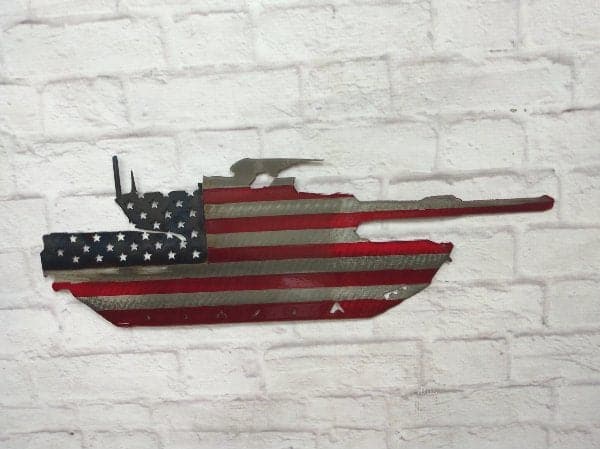 USA Tank Flag - High Quality 100% USA MADE – Nashville Metal Art